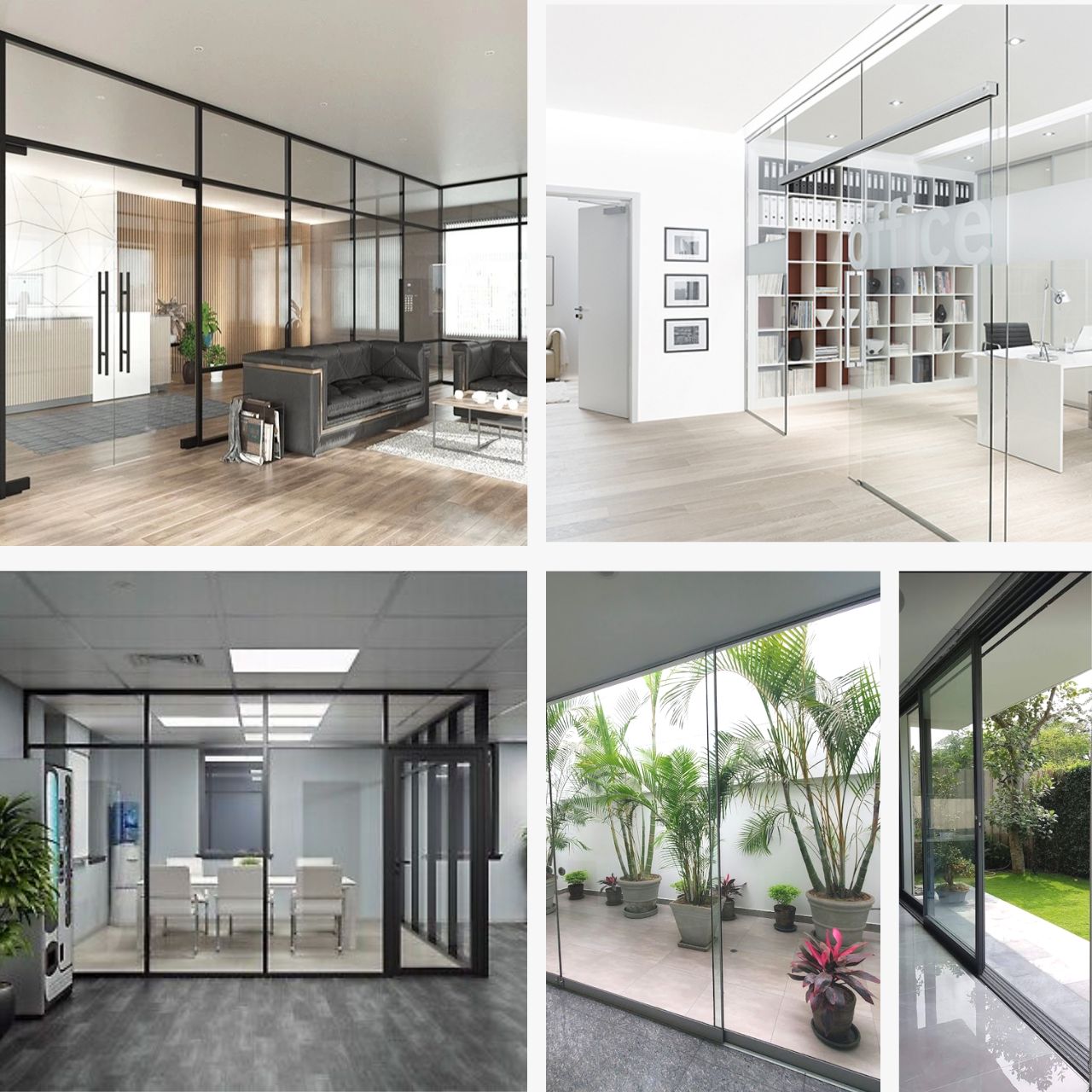 Planos De Salas De Mamparas Al Aire Libre Mampara SIENA (ciego) 85mm